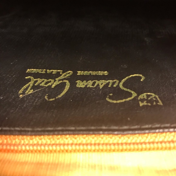 Susan Gail | Bags | Susan Gail Black Vintage Handbag With Bamboo | Poshmark